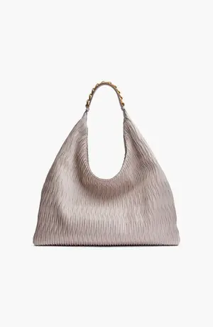 Donna Karan New York Bellmore Large Pleated Hobo - Sand