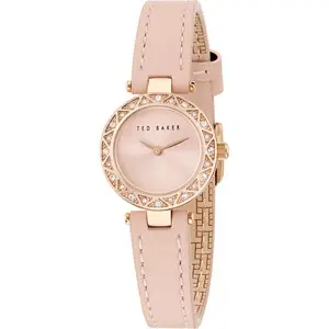 Ted Baker London Leather Strap Watch - Pink
