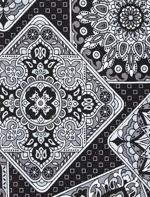 SYNRGY BY DXL Abstract Printed Neck Tie - Black