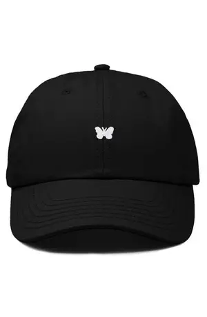 DALIX Dalix Lil Butterfly Baseball Cap Black