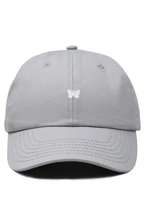 DALIX Dalix Lil Butterfly Baseball Cap Gray