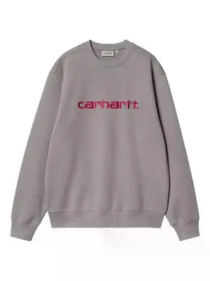 Carhartt Work In Progress Logo-embroidered Sweatshirt - Grey