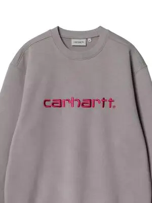 Carhartt Work In Progress Logo-embroidered Sweatshirt - Grey