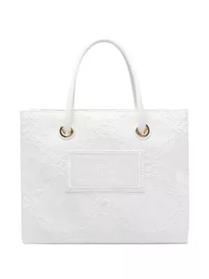 Elisabetta Franchi Logo-appliqué Tote Bag - White
