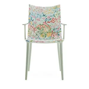 KARTELL H. H.h. Upholstered Fabric Chair - Green/lichen
