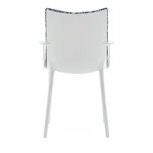 KARTELL H. H.h. Upholstered Fabric Chair - White/ink