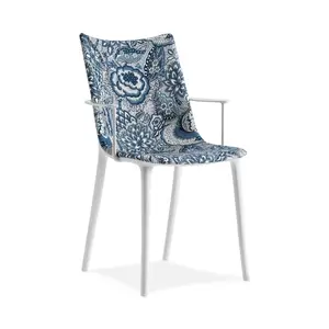 KARTELL H. H.h. Upholstered Fabric Chair - White/ink