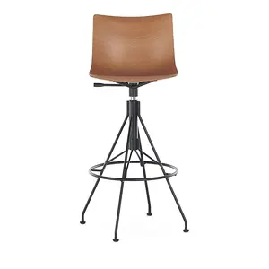 KARTELL C. Koya Stool - Dark Wood/black