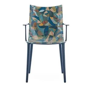 KARTELL H. H.h. Graphic Impression Chair Blue Ink-ochre