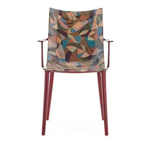 KARTELL H. H.h. Graphic Impression Chair Bordeaux Lacquer