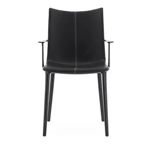 KARTELL H. H.h. Leather Chair - Black/black