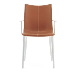 KARTELL H. H.h. Leather Chair - White/leather