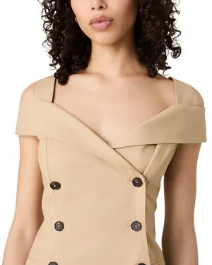 French Connection Light Weight Trench Mini Dress