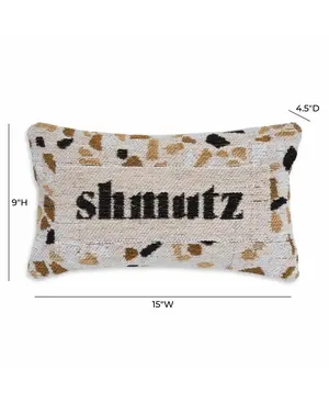 TOV FURNITURE Shmutz Jacquard Cotton Pillow
