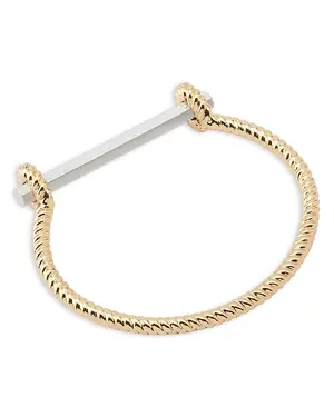 ALLSAINTS Rope Chain Bangle Bracelet - Gold