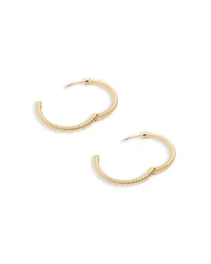 ALLSAINTS Rope Chain Hoop Earrings