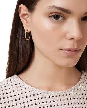 ALLSAINTS Rope Chain Hoop Earrings