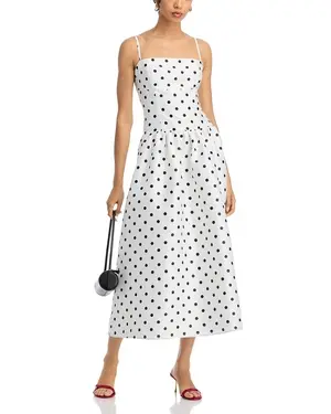 French Connection Polka Dot Midi Dress