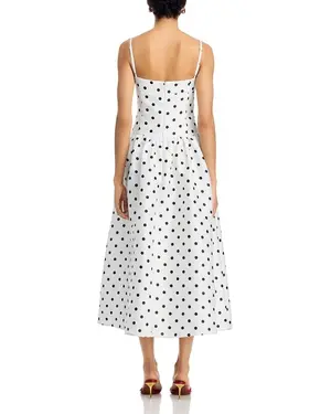 French Connection Polka Dot Midi Dress