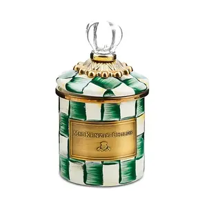MACKENZIE-CHILDS Emerald Check Mini Canister - No Color
