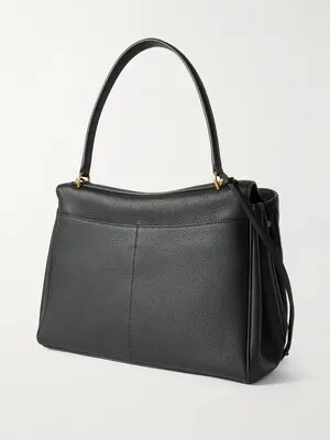 Balenciaga Rodeo Medium Textured-leather Shoulder Bag - Black