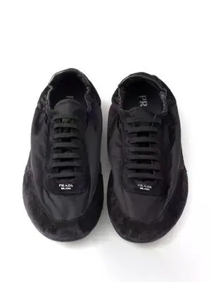 Prada Re-nylon Suede Sneakers - Black