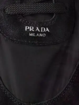 Prada Re-nylon Suede Sneakers - Black