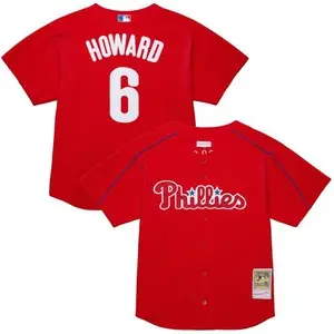 Mitchell & Ness Ryan Howard Philadelphia Phillies Cooperstown Collection Batting Practice Jersey