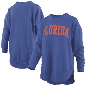 PRESSBOX Florida Gators Melange Poncho Fleece Pullover Sweatshirt - Royal