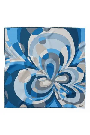 ELIZABETTA Michellesilk Bandana For - Blue
