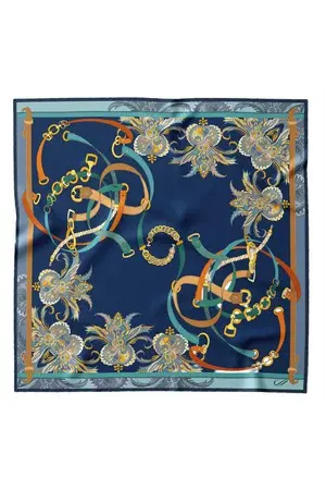 ELIZABETTA Camillasilk Bandana Blue