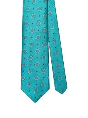 Robert Talbott Robert Talbott Flower Medallion Necktie Teal