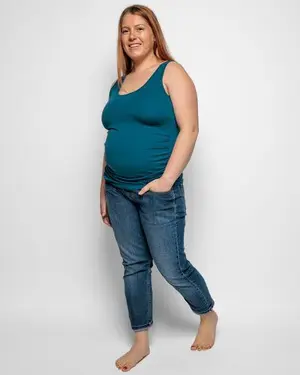 THE BSHIRT Maternity Vest - Teal