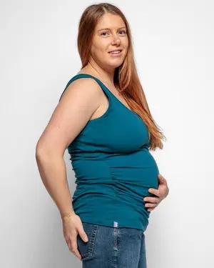 THE BSHIRT Maternity Vest - Teal