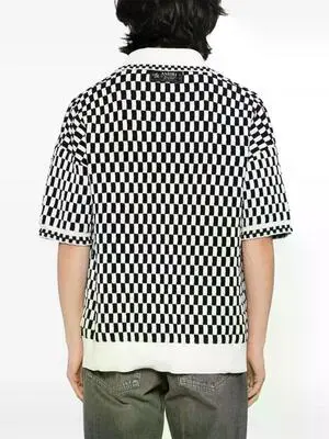 Amiri Checkered Polo Jumper