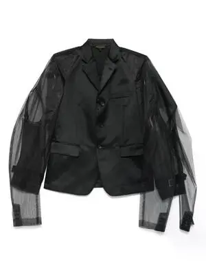 Comme Des Garçons Tulle-inserts Blazer