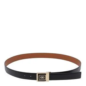 FERRAGAMO Adjustable Reversible Belt Black