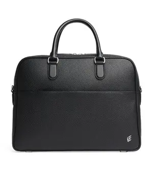 CARL FRIEDRIK Leather Dunloe Briefcase Black