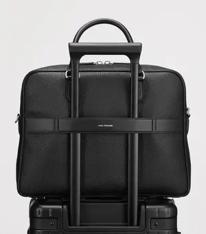 CARL FRIEDRIK Leather Dunloe Briefcase - Black