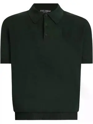 Dolce & Gabbana Short-sleeved Cotton Polo-shirt - Green