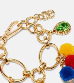 Dolce & Gabbana Taormina Embellished Charm Bracelet
