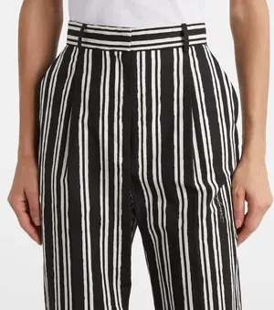 Dolce & Gabbana Striped Cotton Straight Pants