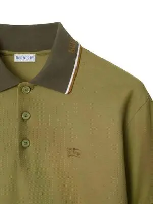 Burberry Cotton Polo Shirt - Green