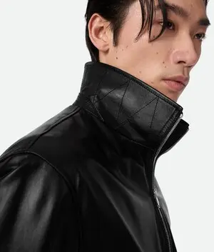 Bottega Veneta Leather Nappa Blouson - Black