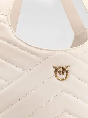 Pinko Quilted Shoulder Bag With Gold Tone Hardware