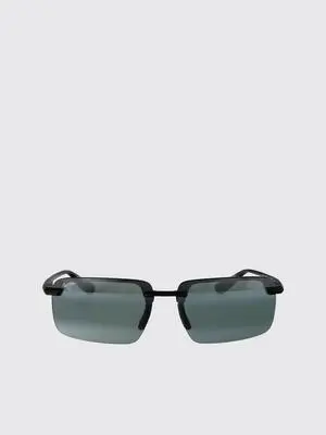 Maui Jim Rectangular Rimless Sunglasses - Black