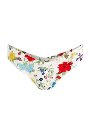 Alice + Olivia A+O X Commando Classic Printed Thong Natural