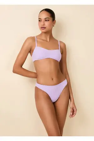 Solid & Striped Elsa Ribbed Bikini Top