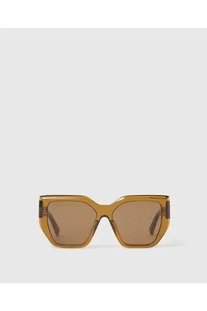 Stella McCartney Chunky Square Cat-eye Sunglasses - Green