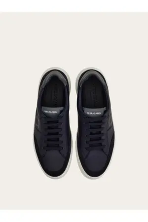 FERRAGAMO Low-top Sneaker With Gancini Detail